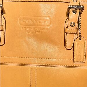 Coach | Bags | Coach Leatherware Legacy Camel Leather Tote Bag F413 ...